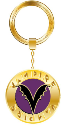 Vampire Spinning Keyring – Chessington World of Adventures Resort