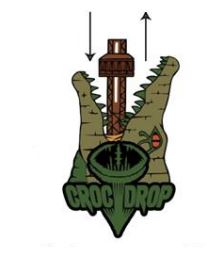 Croc Drop 2024 Moving Pin Badge – Chessington World of Adventures Resort